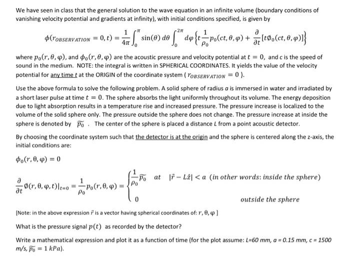 We have seen in class that the general solution to | Chegg.com