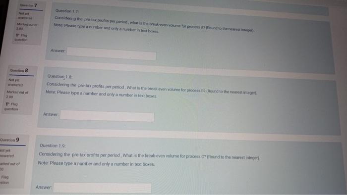 Solved Question 1.1: Three production processes - A, B, and | Chegg.com