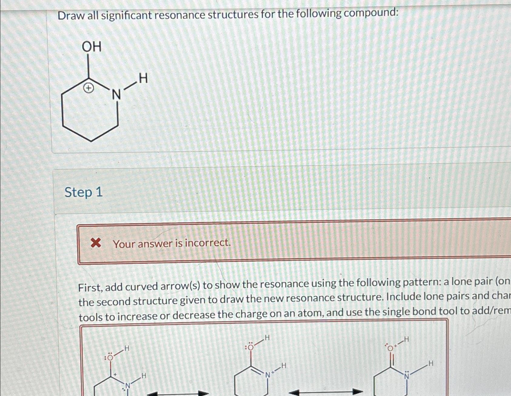 Solved Draw all significant resonance structures for the | Chegg.com