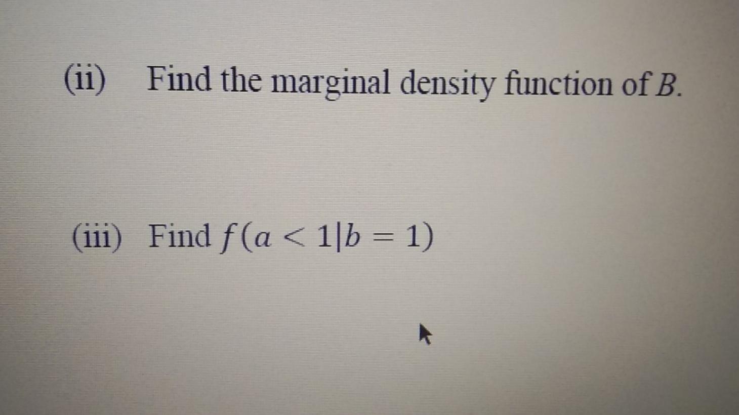 Solved Let A and B are the bivariate continuous random | Chegg.com