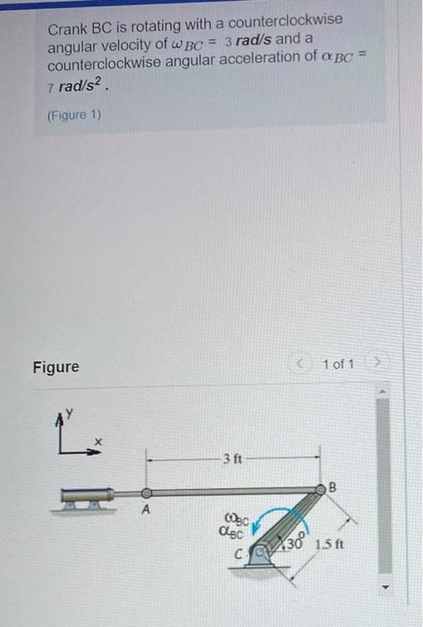 Solved Part A Determine the magnitude of angular velocity | Chegg.com