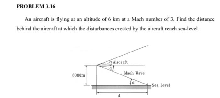Solved An aircraft is flying at an altitude of 6 km at a | Chegg.com