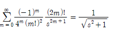 Solved 00 Ë (-1) (2m)! = 04 m=0 4m (m!)2m +1 1 V2+1 | Chegg.com