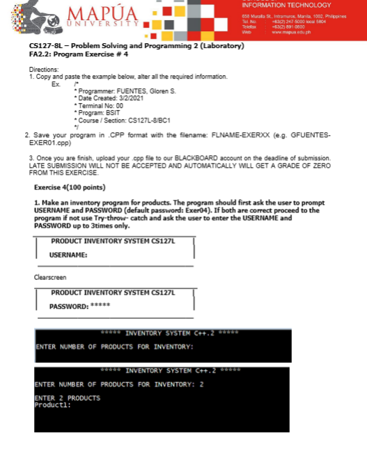 Solved FA2.2: Program Exercise # 4Directions:Copy and paste | Chegg.com