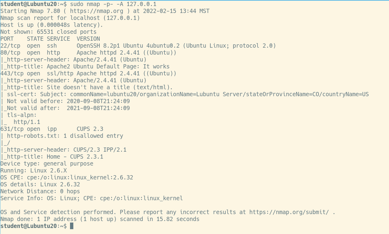 Solved Using the following output from nmap, what version of | Chegg.com