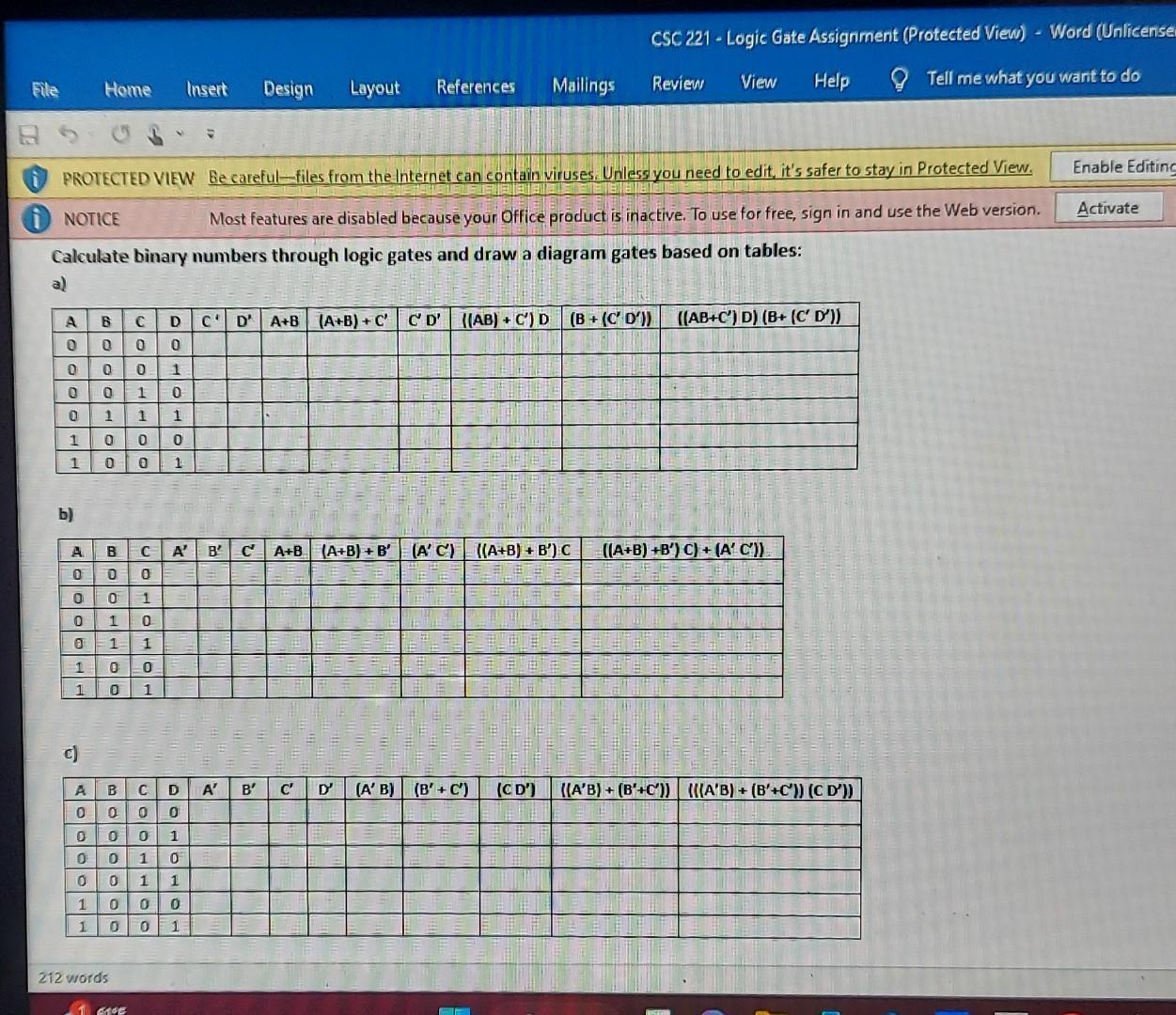 Solved (i) PROTECTED VIEW Be careful-files from the Internet | Chegg.com