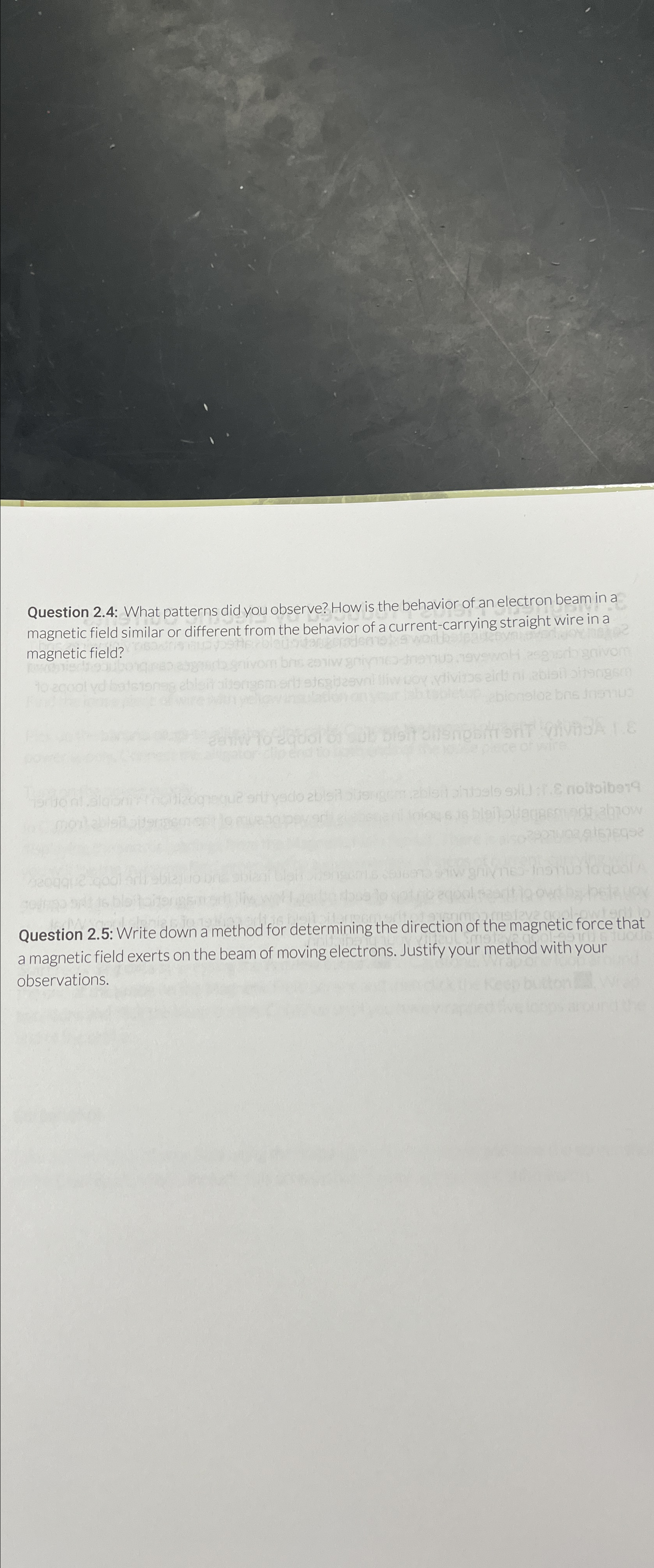 Solved Question 2.4: What patterns did you observe? How is | Chegg.com