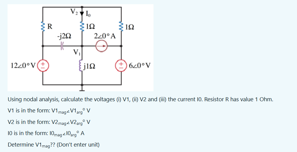 Using nodal analysis, calculate the voltages | Chegg.com