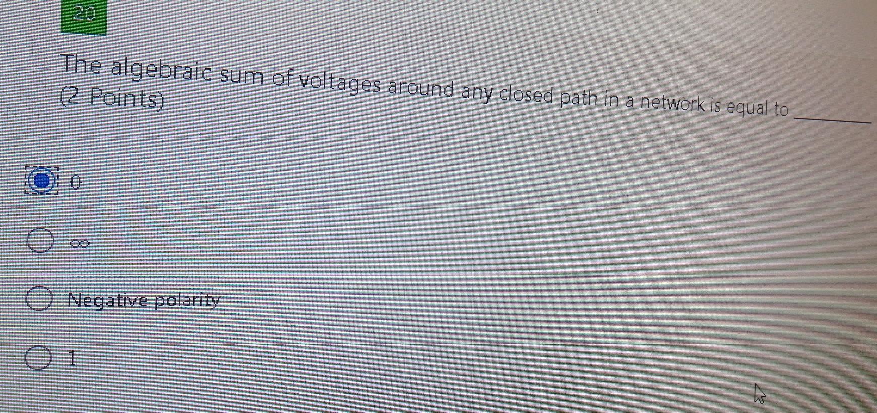 Solved The algebraic sum of voltages around any closed path | Chegg.com