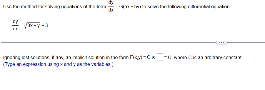 Solved Use the method for solving equations of ﻿the form | Chegg.com