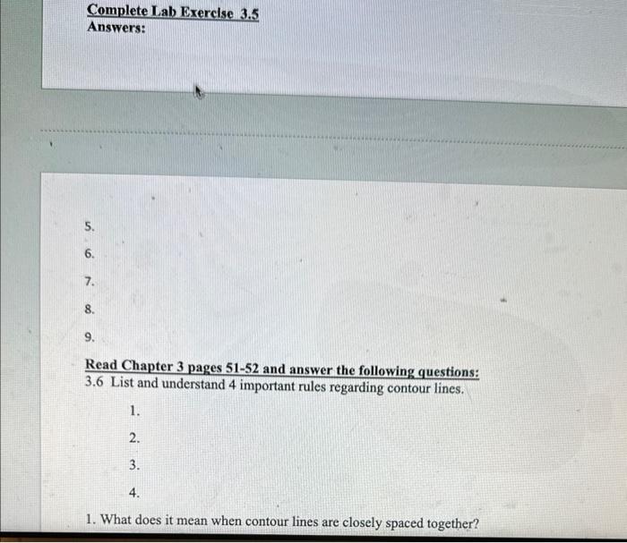 Solved Complete Lab Exercise 3.5 Answers: 5. 6. 7. 8. 9. | Chegg.com