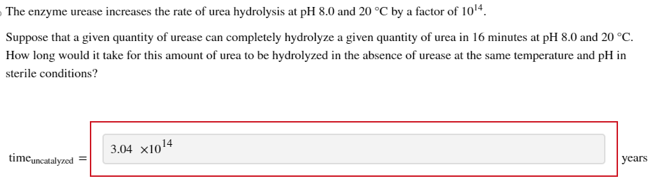 Solved The enzyme urease increases the rate of urea | Chegg.com