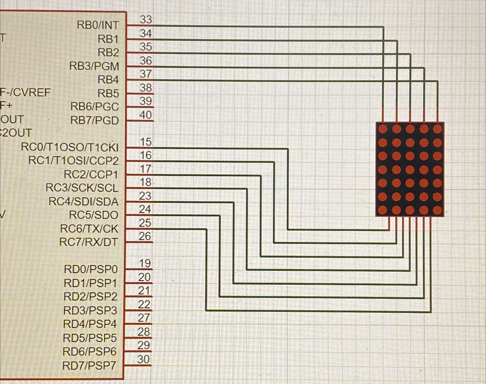 Solved For the following 5x7 ﻿dot matrixWe are using a | Chegg.com