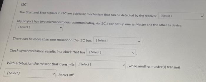 120 The Start and Stop signals in 12C are a precise | Chegg.com