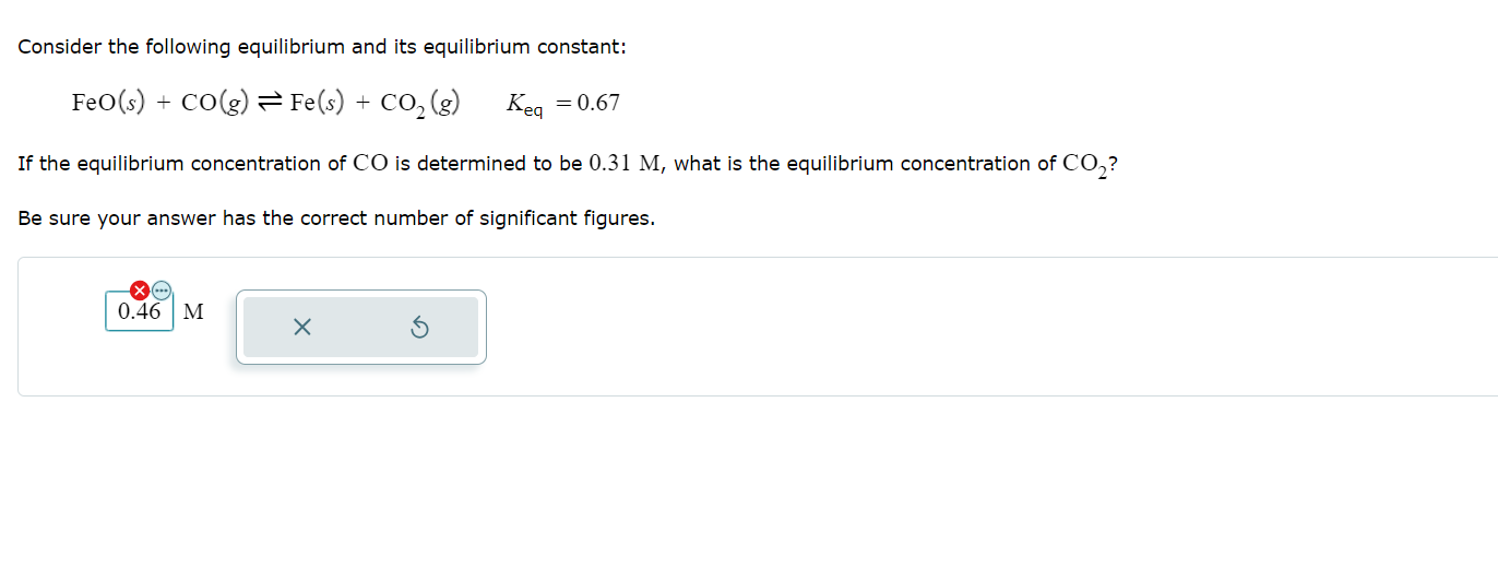 Consider the following equilibrium and its | Chegg.com