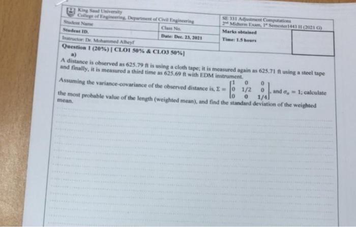 Solved King Saud University College of Engineering | Chegg.com