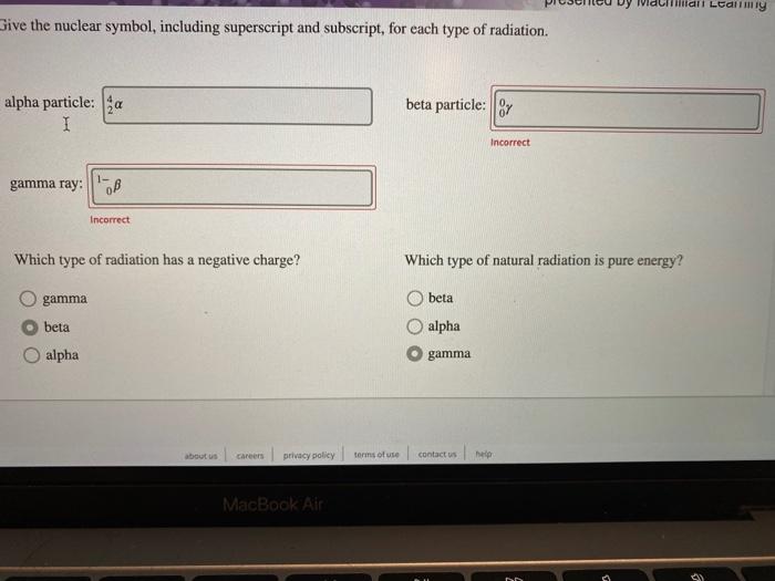 Solved all Leally Give the nuclear symbol, including | Chegg.com