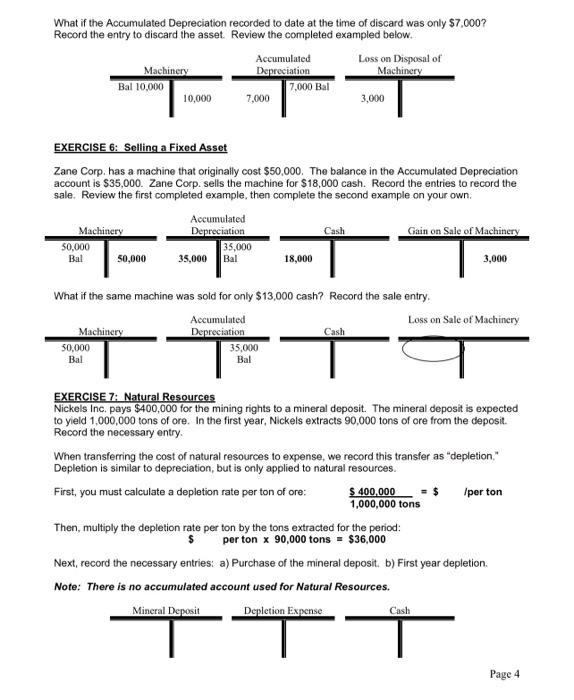 Solved EXERCISE 2: Straight-Line Depreciation: Complete the | Chegg.com