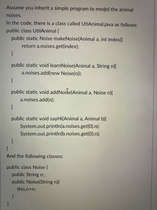 Assume you inherit a simple program to model the | Chegg.com