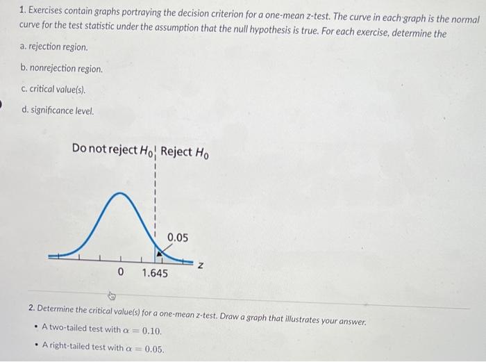 Solved 1. Exercises contain graphs portraying the decision | Chegg.com