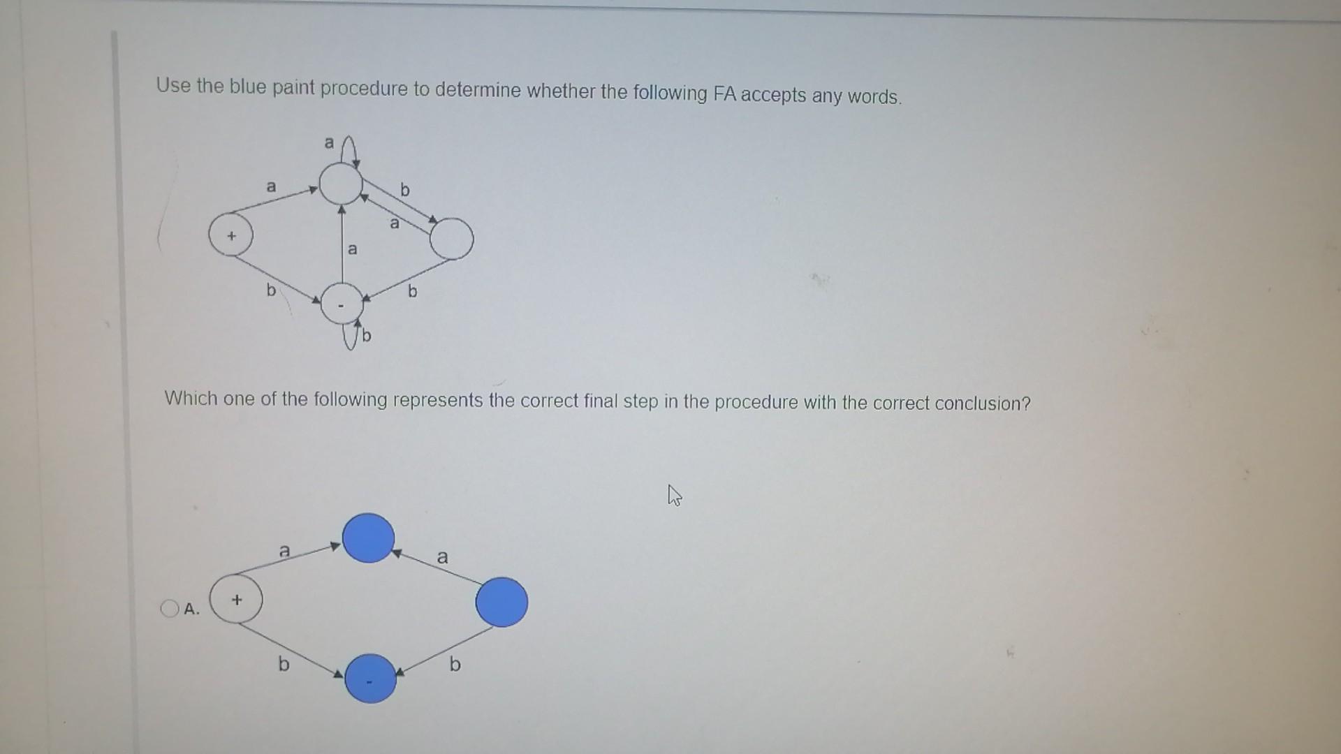 Solved Use the blue paint procedure to determine whether the | Chegg.com