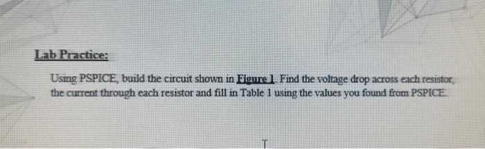 Solved ab Practice: Using PSPICE, build the circuit shown in | Chegg.com