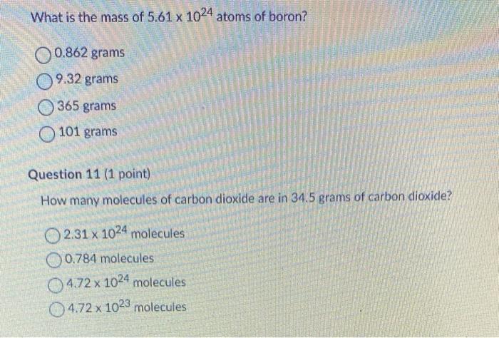 Solved The sum of the masses of the atoms in a single | Chegg.com
