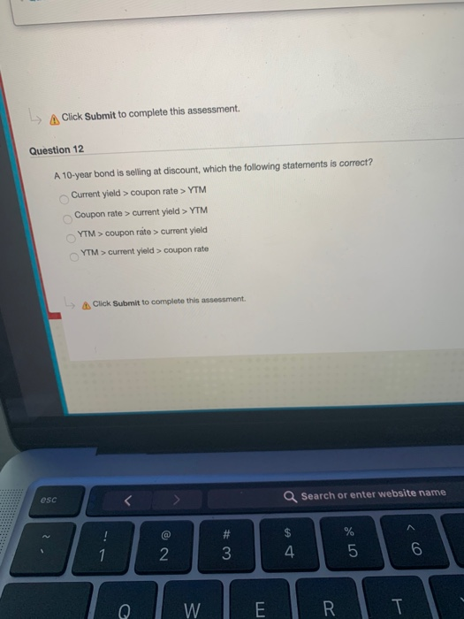 Solved Click Submit to complete this assessment. Question 12 | Chegg.com