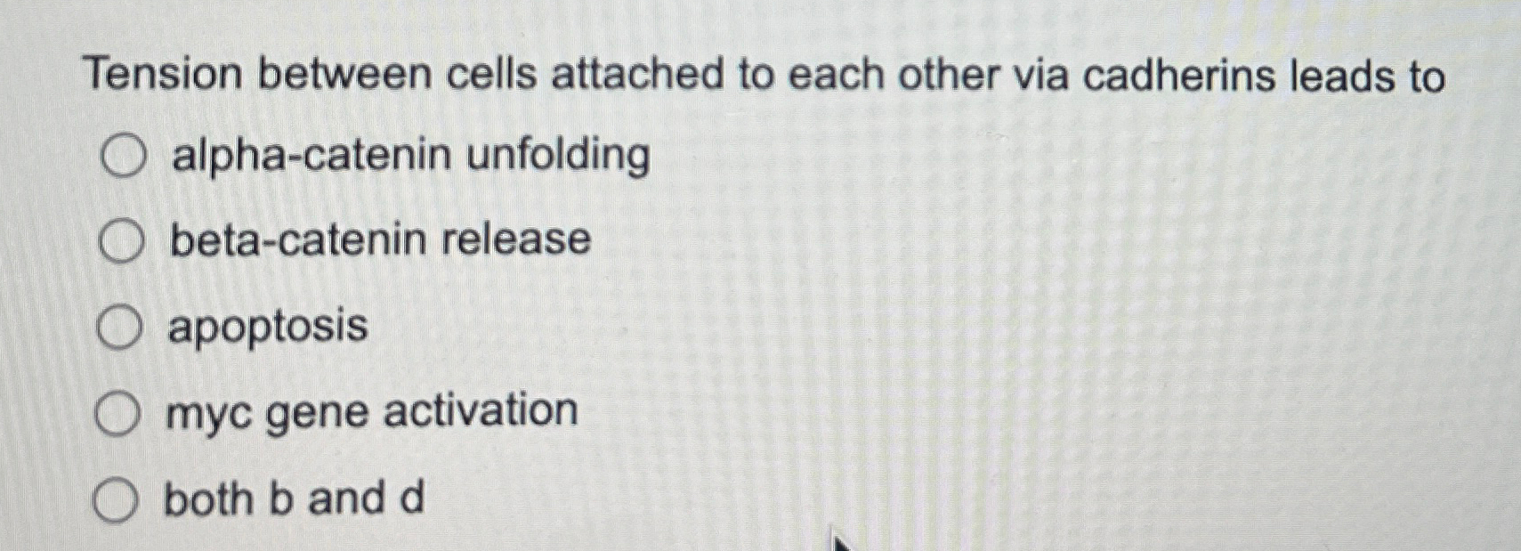 Solved Tension between cells attached to each other via | Chegg.com