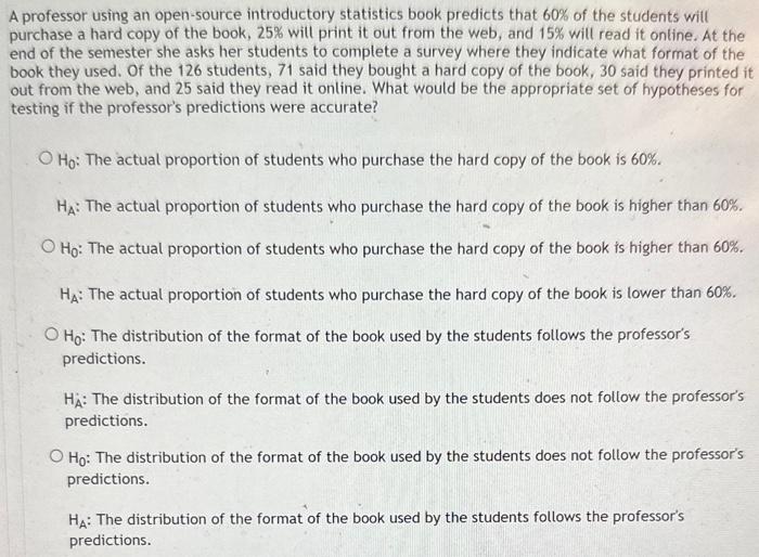 Solved A professor using an open-source introductory | Chegg.com
