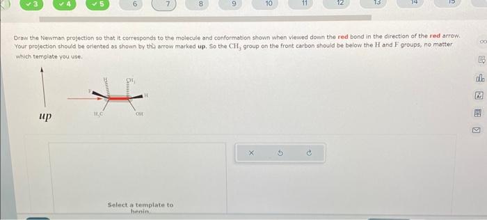 Solved Draw the Newman projection so that it corresponds to | Chegg.com