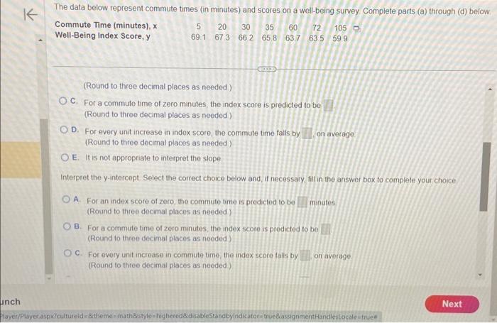 Solved The data below represent commute times (in minutes) | Chegg.com