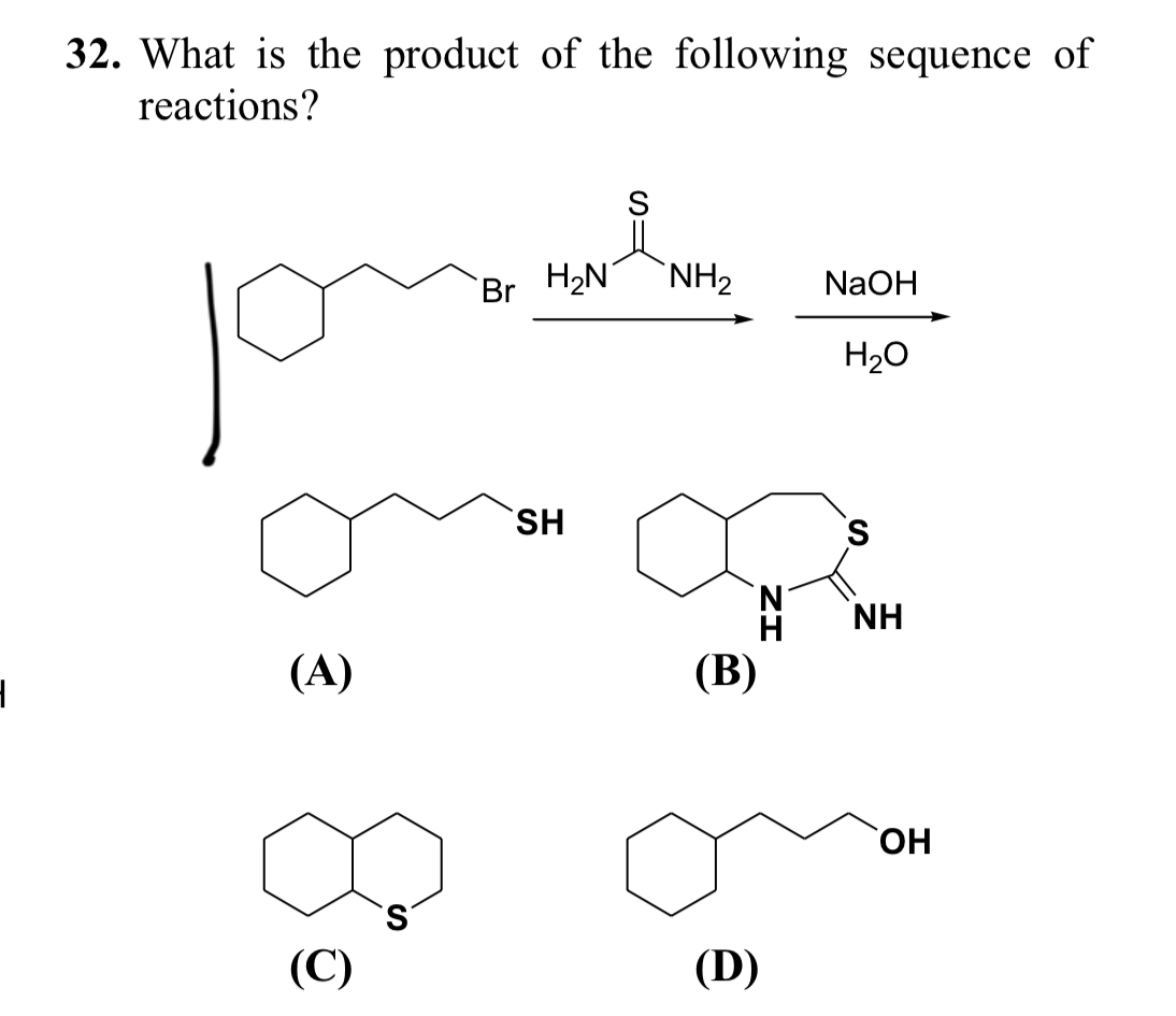 Solved What is the product of the following sequence of | Chegg.com