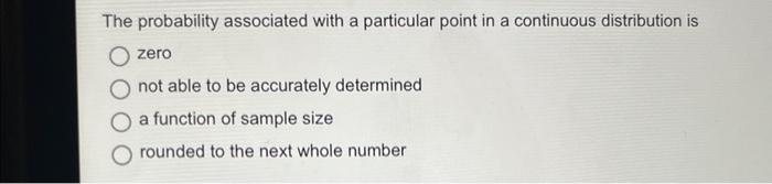 Solved The probability associated with a particular point in | Chegg.com