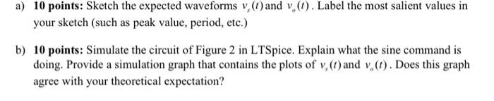 Solved Problem 2 Consider the circuit of Figure 2. The input | Chegg.com
