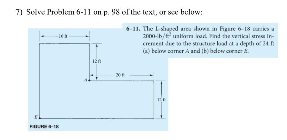 Solved 7) Solve Problem 6-11 on p. 98 of the text, or see | Chegg.com Solved 7) Solve Problem 6-11 on p. 98 of the text, or see | Chegg.com