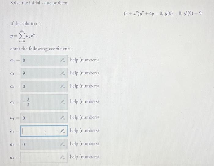 Solved Solve the initial value problem | Chegg.com
