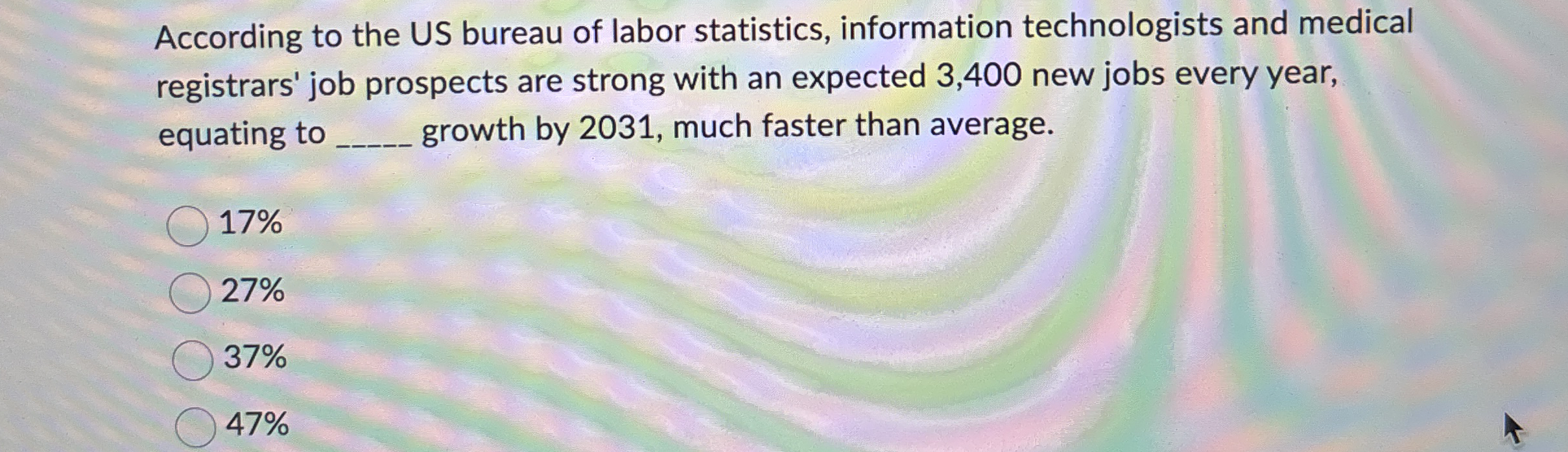 Solved According to the US bureau of labor statistics, | Chegg.com