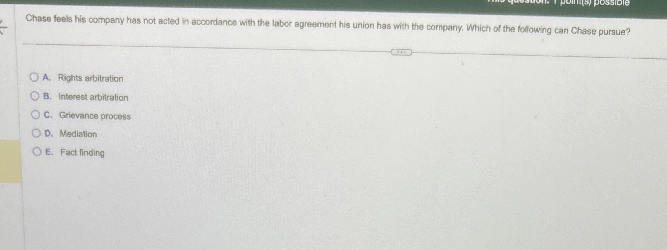 Solved Chase feels his company has not acted in accordance | Chegg.com