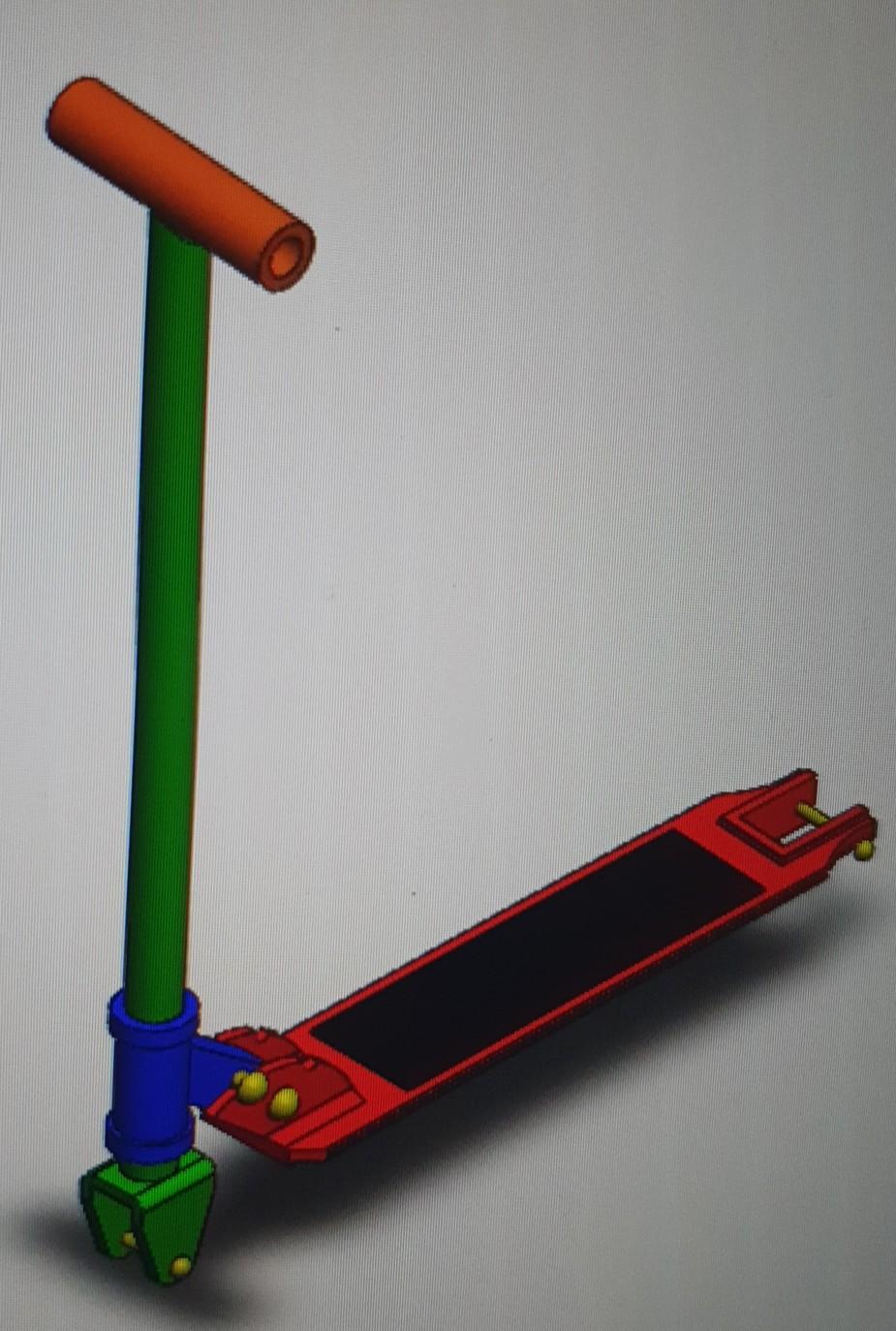 Solved I'm conducting fea of a scooter base. How do I go | Chegg.com