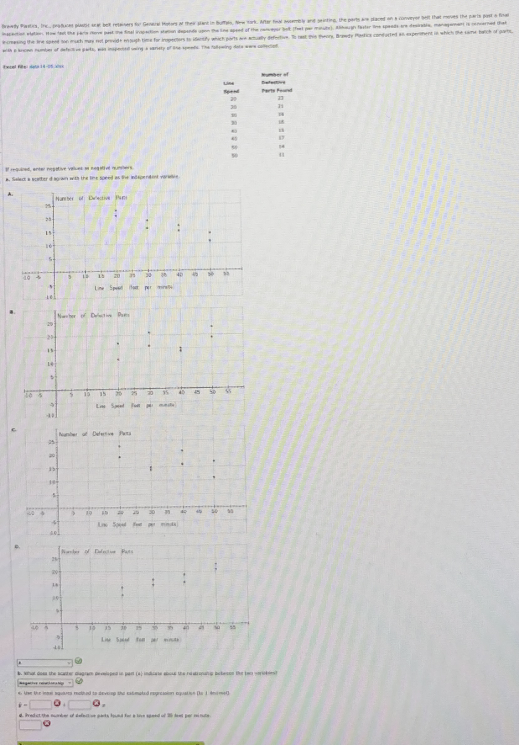 Solved \table[[Uline,Number of Defoctive],[Spes,Perts | Chegg.com
