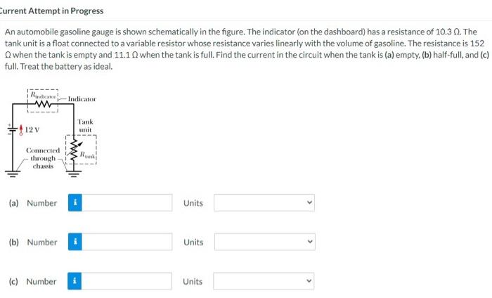 Solved Current Attempt in Progress An automobile gasoline | Chegg.com