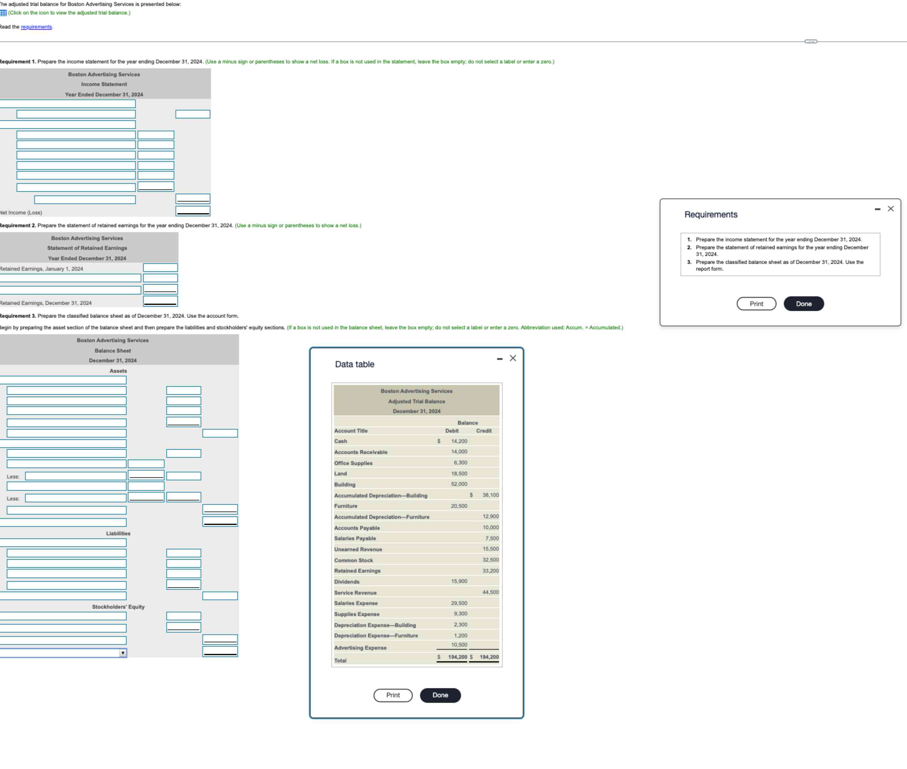 Solved Requirement 2. ﻿Prepare the statement of retained | Chegg.com