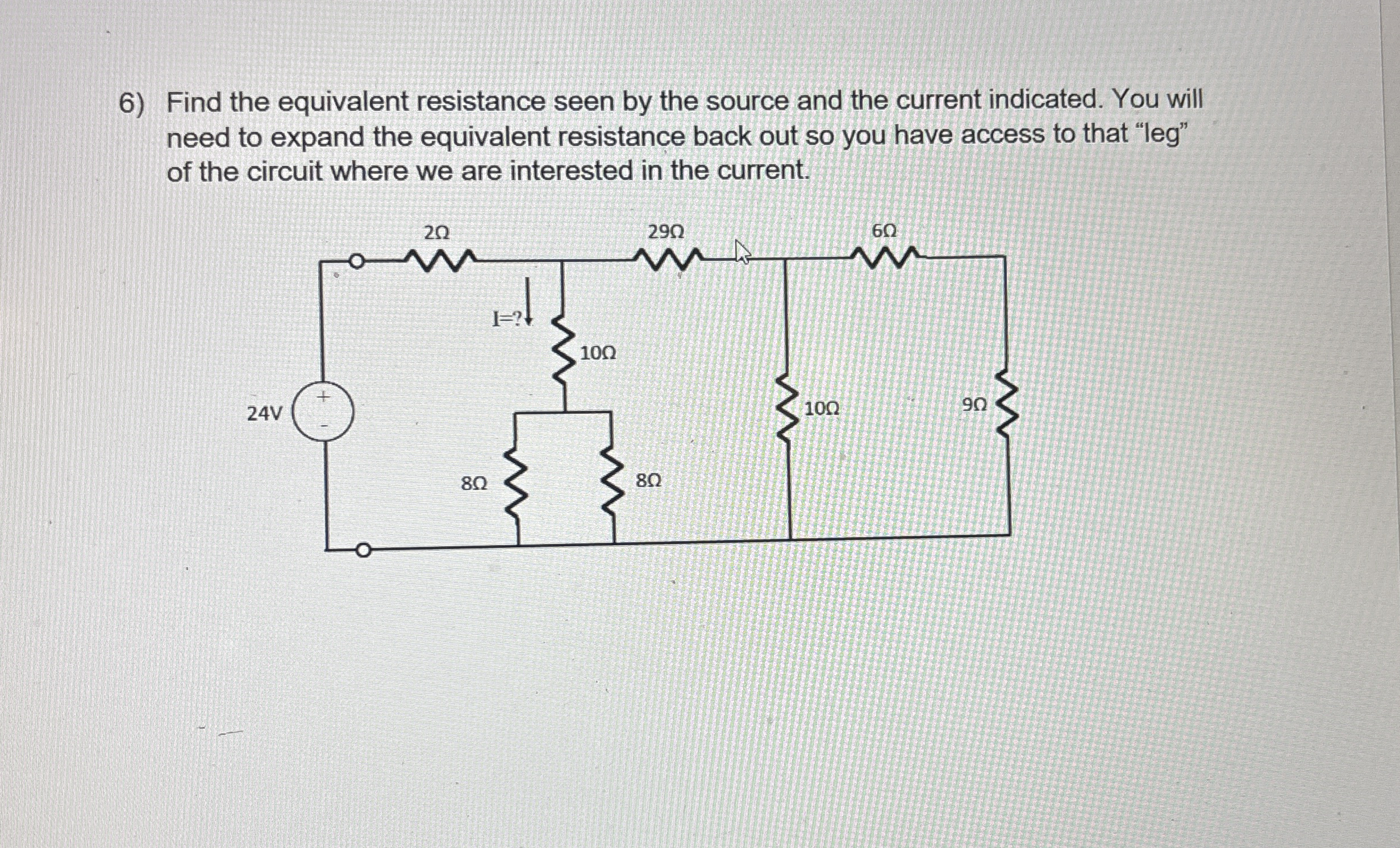 Find the equivalent resistance seen by the source and | Chegg.com