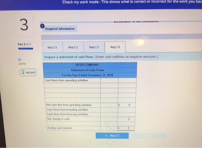 Solved Saved Check my work mode : This shows what is correct | Chegg.com