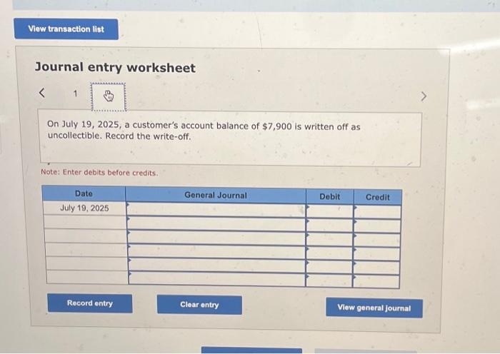 Solved Journal entry worksheet Record the adjusting entry | Chegg.com