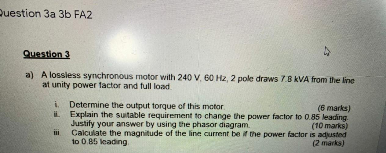 Solved Question 3a 3b FA2 Question 3 a) A lossless | Chegg.com