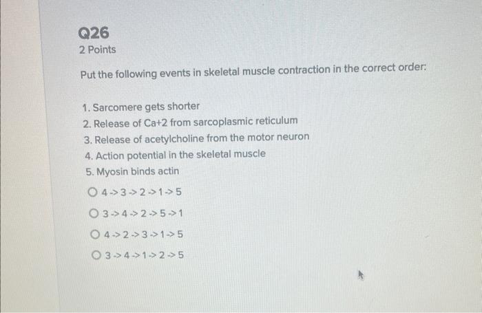 Solved Q26 2 Points Put the following events in skeletal | Chegg.com