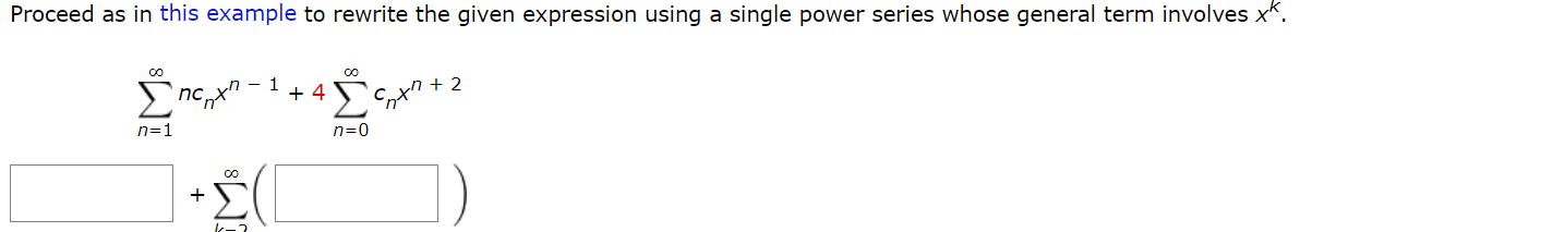 Proceed as in this example to rewrite the given | Chegg.com