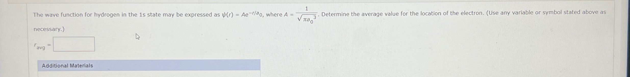 Solved necessary.)ravg =Additional Materials | Chegg.com